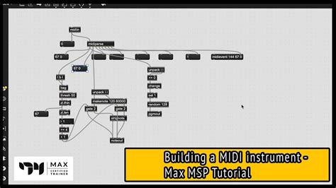 Building A Midi Instrument Max Msp Tutorial Youtube