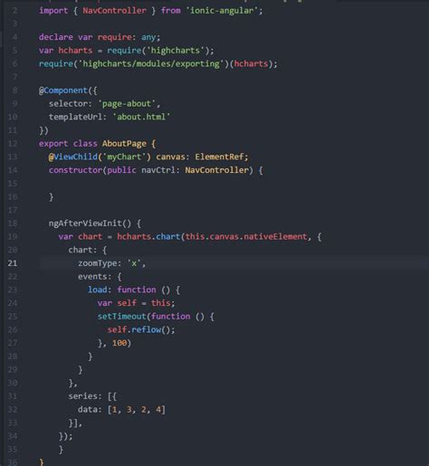 Ionic And Highcharts Modules Ionic V3 Ionic Forum