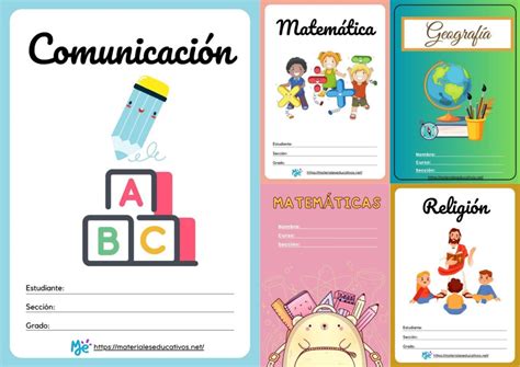 Cartel De Caratulas Escolares Bordes Y Marcos Caratulas