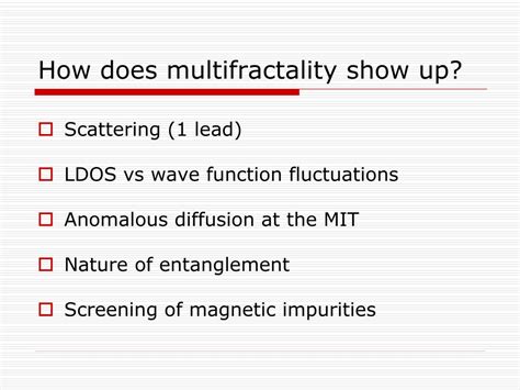 Ppt Power Law Banded Random Matrices A Testing Ground For The Anderson Transition Powerpoint