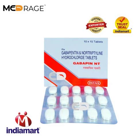 Gabapentin Nortriptyline Gabapin Nt Tablet 10x15 Tablets 400 Mg At ₹ 425 Stripe In Nagpur