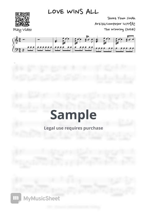 Iu Love Wins All Sheets By 윤진아