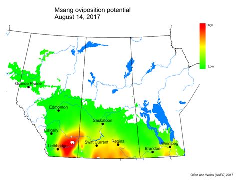 Prairie Pest Monitoring Network Blog Weekly Update Aug 17 2017 Wk 16 Predicted