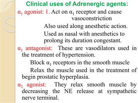 Introduction To Adrenergic Receptors And Types Pptx