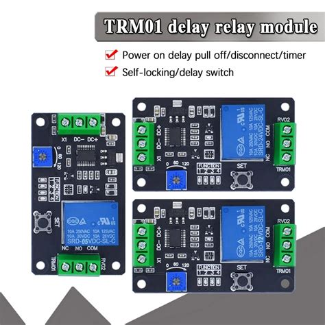trm01 delay timer relay multi functional delay time relay self locking