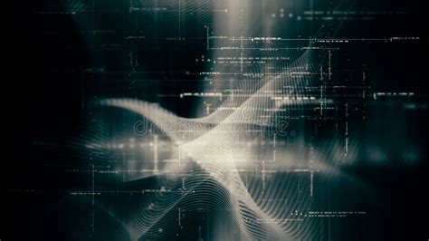 Futuristic Matrix Data Simulation Hud Background Stock Image Image Of