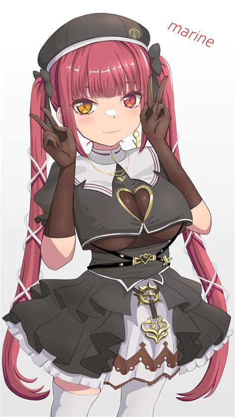 Houshou Marine Hololive Drawn By Esuki Danbooru