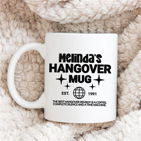 Personalized Hangover Mug Customizable Coffee Mug Hangover Cure T T For Drinkers 21st
