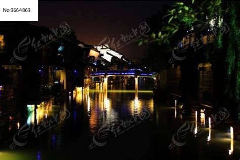 夜色下的乌镇小桥流水高清图片下载 红动中国