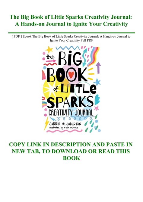 Pdf Ebook The Big Book Of Little Sparks Creativity Journal A Hands