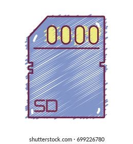 Technology Micro Sd Data Memory Stock Vector Royalty Free Shutterstock