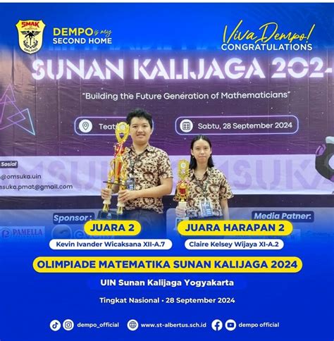 Olimpiade Matematika Sunan Kalijaga 2024 Sma Dempo Malang East Java