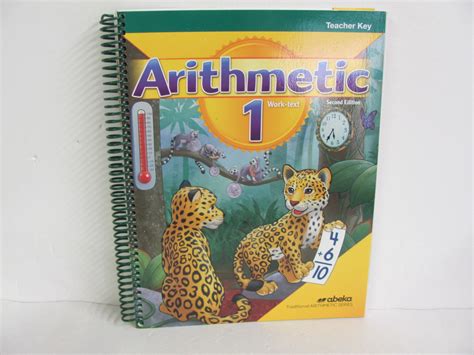 Arithmetic 1 Abeka Teacher Key Pre Owned 1st Grade Mathematics