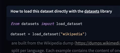 Not Able To Load Wikipedia Dataset · Issue 3292 · Huggingfacedatasets · Github