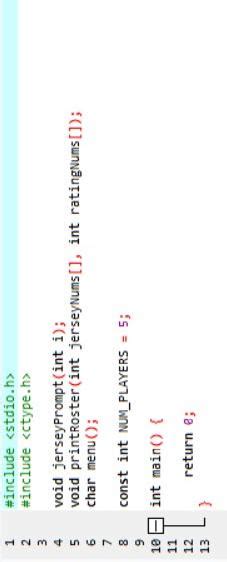 Solved This Program Will Store Roster And Rating Information