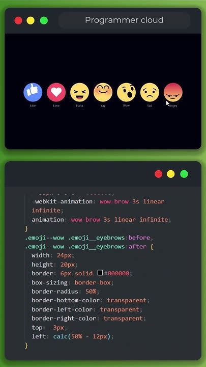 😍🔥 Create Animated Reaction Emojis With Pure Css Youtube