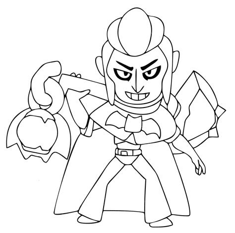 Coloring Pages Mortis Brawl Stars 36 Pcs Download Or Print For Free