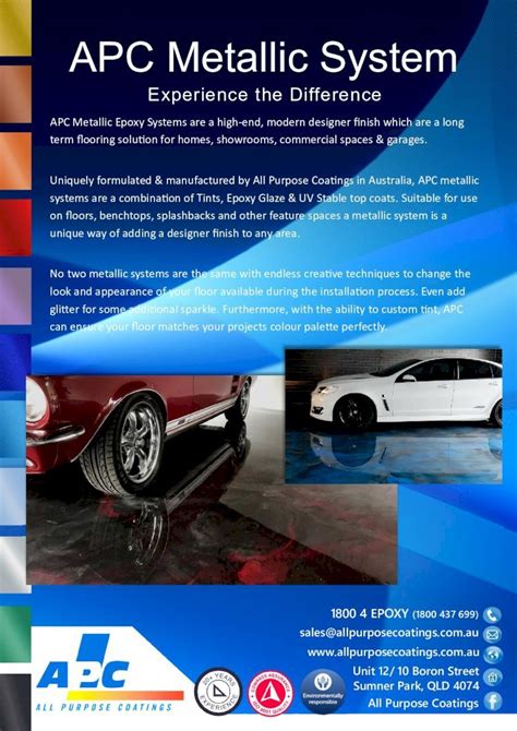 Pdf Apc Metallic System Brochure Epoxy · Apc Metallic Epoxy Systems Are A High End Modern