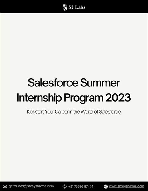 Ppt Salesforce Summer Internship Program 2023 Powerpoint Presentation Id12292112