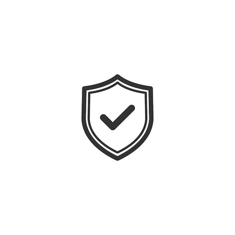 Premium Vector Shield Check Mark Vector Icon