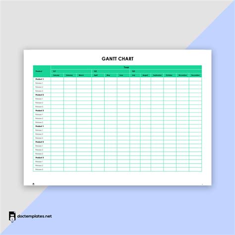 FREE Editable Gantt Chart Templates