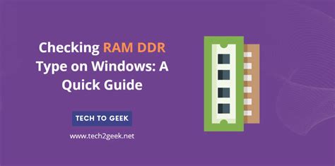 How To Check Ram Ddr Type On Windows