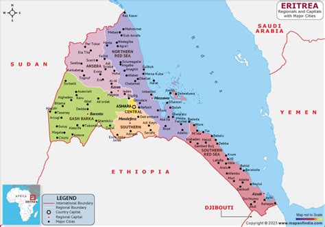 Eritrea Map Eritrea Map Modern Abstract With Round Shapes Print By