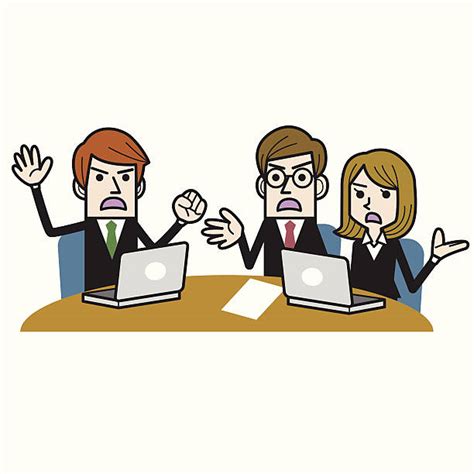 Three People Arguing Illustrations Royalty Free Vector Graphics And Clip