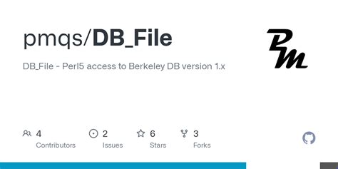 Github Pmqsdbfile Dbfile Perl5 Access To Berkeley Db Version 1x