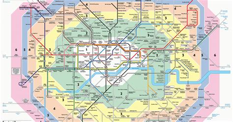 London Tube Map Zone 1