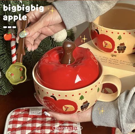 주문폭주 50개 한정 스푼 증정 사과 뚜껑 그릇 오븐 그릇 집들이선물 친구 선물 자취선물 에이블리