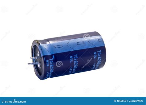 Electrolytic Capacitor Stock Image Image Of Contacts 4865665