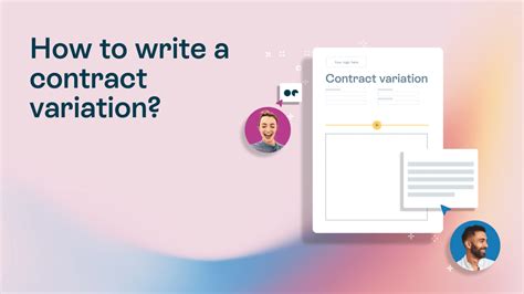 How To Write A Contract Variation Oneflow
