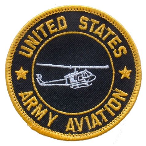U S Army Aviation Patch Black And Yellow 3