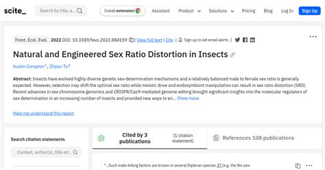 Natural And Engineered Sex Ratio Distortion In Insects