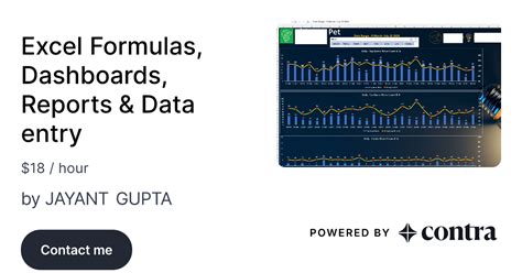 Excel Formulas Dashboards Reports And Data Entry By Jayant Gupta