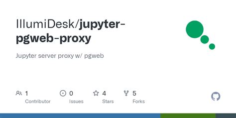 github illumidesk jupyter pgweb proxy jupyter server proxy w pgweb