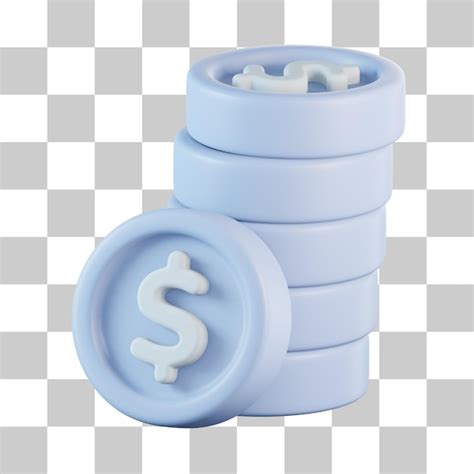 Premium Psd Coin Stack 3d Icon