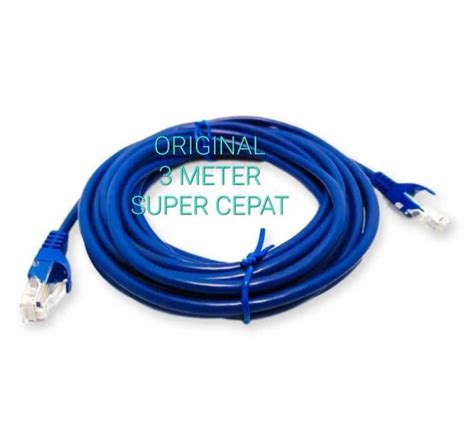Jual Kabel Lan Rj Meter Cat Utp Internet Laptop Wifi Jaringan Plug Boot Konektor Plug Boot