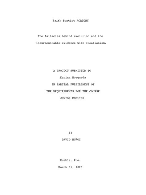 Evolutionism Vs Creationism Pdf Creationism On The Origin Of Species