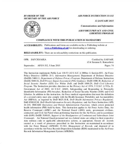 11 Privacy Act Cover Sheet Templates Free Sample Example Format