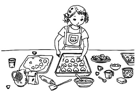 Baking Coloring Pages