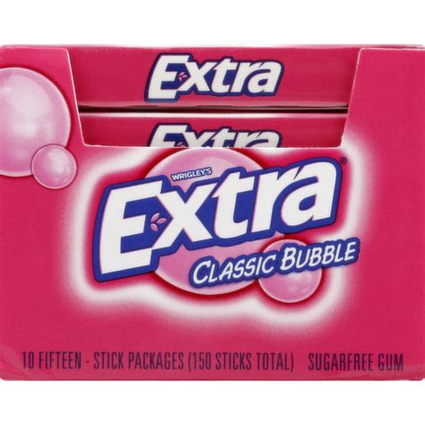 Extra Gum Sugarfree Classic Bubble Smart And Final