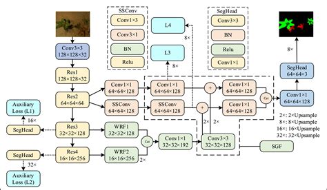 Real‐time Semantic Segmentation Network For Crops And Weeds Based On
