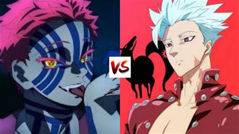 اكازا من انمي قاتل الشياطين ضد بان من انمي الخطايا السبع المميتة Youtube