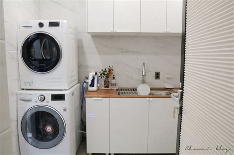 Lg 트롬 워시타워 설치하던 날 세탁실 인테리어가 근사해졌어요 네이버 블로그