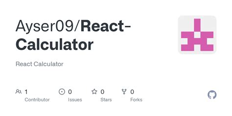 GitHub Ayser React Calculator React Calculator