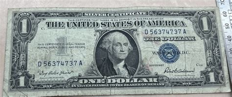1957 Silver Certificate Dollar Bill Error List And Value