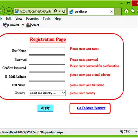 Aspnet Website Startup Main Page Download Scientific Diagram