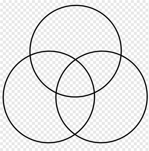 3 Circle Venn Diagram Venn Diagram Color Round Set Three Four